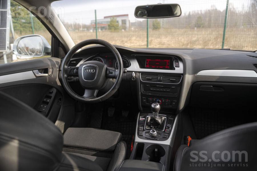 Grey Audi A4 2008 in Riga, with an engine capacity of 2.00 L and mileage of 448 thousand km for 5490 €, photo 12 on AUTOMOTO.COM.LV
