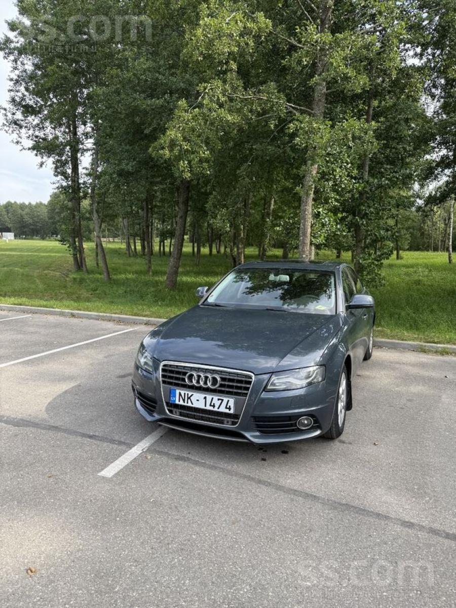 Grey Audi A4 2008 in Daugavpils, with an engine capacity of 2.00 L and mileage of 262 thousand km for 4800 €, photo 1 on AUTOMOTO.COM.LV