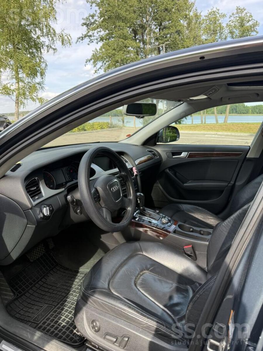 Grey Audi A4 2008 in Daugavpils, with an engine capacity of 2.00 L and mileage of 262 thousand km for 4800 €, photo 5 on AUTOMOTO.COM.LV