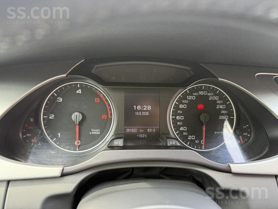 Grey Audi A4 2008 in Daugavpils, with an engine capacity of 2.00 L and mileage of 262 thousand km for 4800 €, photo 9 on AUTOMOTO.COM.LV