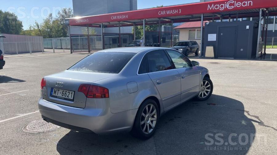 Pelēks Audi A4 2008 Daugavpils, ar dzinēja tilpumu 2.00 L un nobraukumu 477 tūkst. km par 2400 €, foto 4 vietnē AUTOMOTO.COM.LV