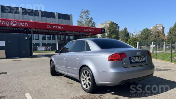 Grey Audi A4 2008 in Daugavpils, with an engine capacity of 2.00 L and mileage of 477 thousand km for 2400 €, photo 5 on AUTOMOTO.COM.LV