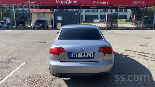 Grey Audi A4 2008 in Daugavpils, with an engine capacity of 2.00 L and mileage of 477 thousand km for 2400 €, photo 9 on AUTOMOTO.COM.LV