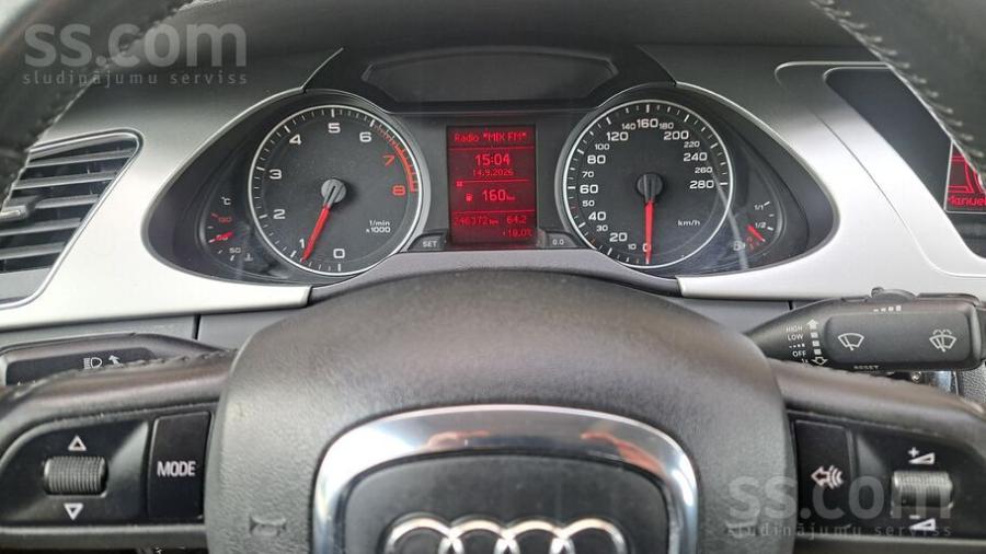 Pelēks Audi A4 2008 Ogre, ar dzinēja tilpumu 1.80 L un nobraukumu 246 tūkst. km par 4950 €, foto 17 vietnē AUTOMOTO.COM.LV