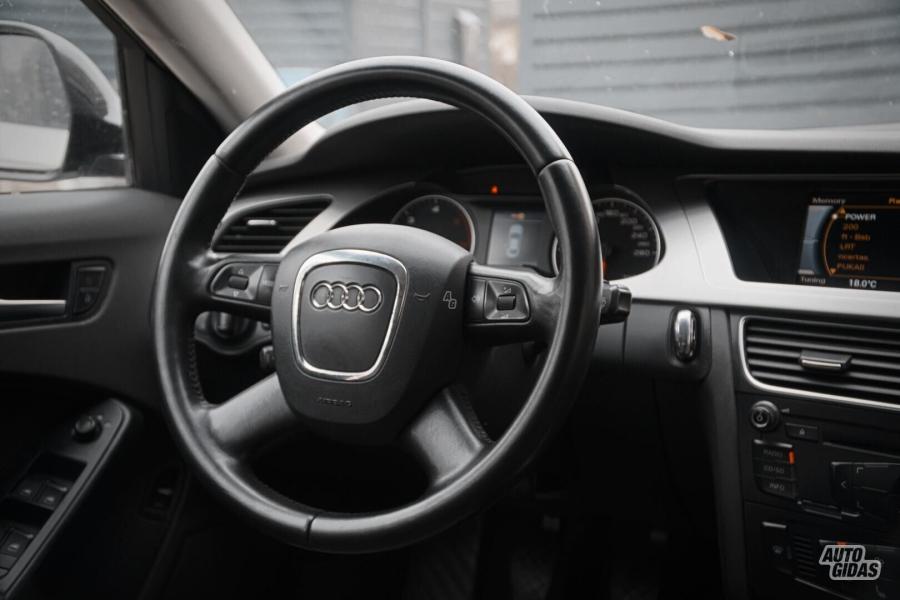 Grey Audi A4 2008 in Kaunas, with an engine capacity of 2.00 L and mileage of 372 thousand km for 5690 €, photo 11 on AUTOMOTO.COM.LV