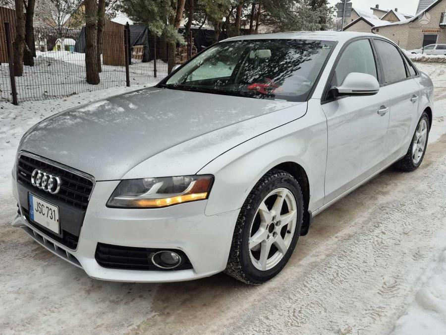 Pelēks Audi A4 2009 Viļņa, ar dzinēja tilpumu 1.98 L un nobraukumu 380 tūkst. km par 3750 €, foto 2 vietnē AUTOMOTO.COM.LV