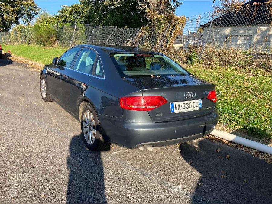 Grey Audi A4 2009 in Kedainiai, with an engine capacity of 1.97 L and mileage of 224 thousand km for 3950 €, photo 4 on AUTOMOTO.COM.LV