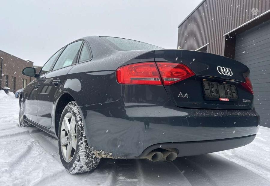 Grey Audi A4 2009 in Kaisiadorys, with an engine capacity of 1.97 L and mileage of 258 thousand km for 5650 €, photo 10 on AUTOMOTO.COM.LV