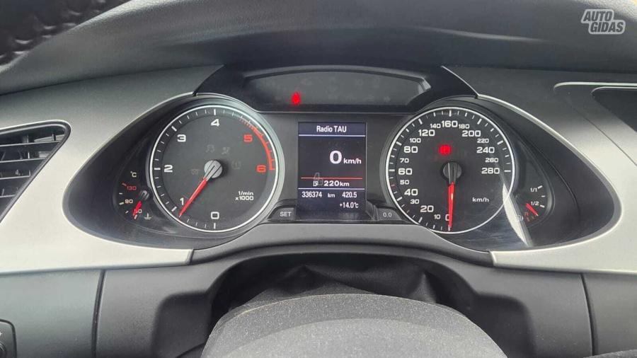 Pelēks Audi A4 2009 Kauņa, ar dzinēja tilpumu 2.00 L un nobraukumu 330 tūkst. km par 4450 €, foto 14 vietnē AUTOMOTO.COM.LV