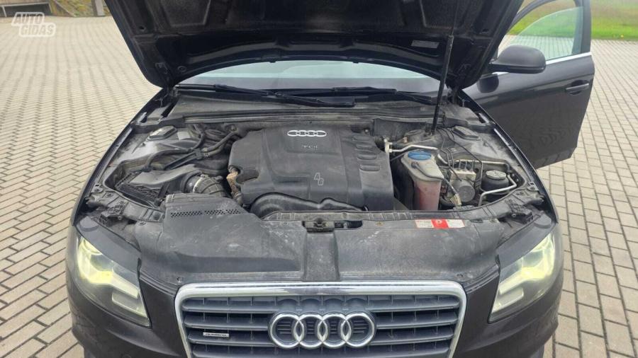Pelēks Audi A4 2009 Kauņa, ar dzinēja tilpumu 2.00 L un nobraukumu 330 tūkst. km par 4450 €, foto 18 vietnē AUTOMOTO.COM.LV