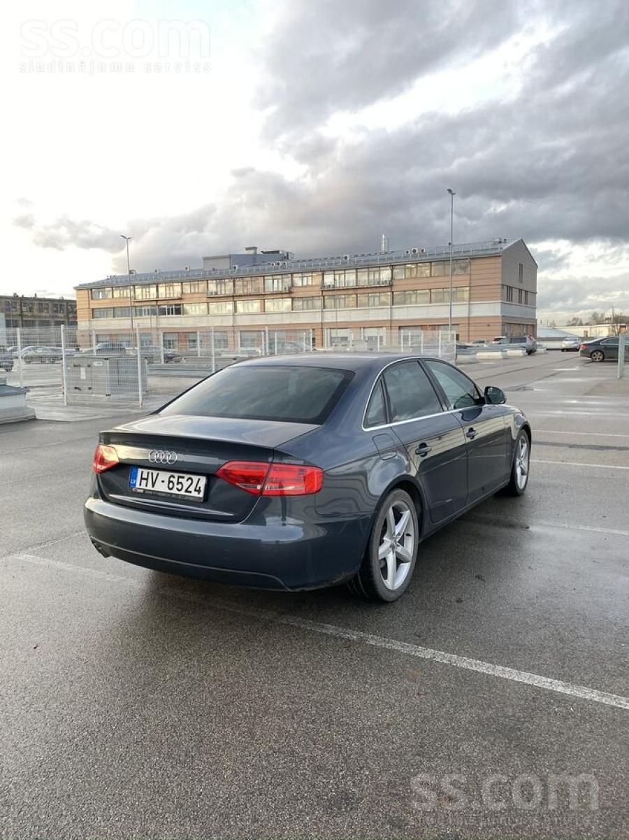Grey Audi A4 2009 in Ogre, with an engine capacity of 2.00 L and mileage of 391 thousand km for 5600 €, photo 4 on AUTOMOTO.COM.LV