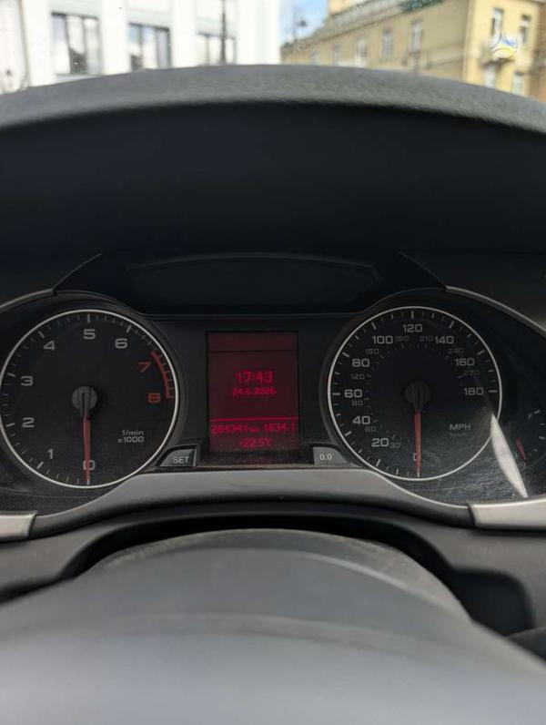 Pelēks Audi A4 2009 Viļņa, ar dzinēja tilpumu 1.98 L un nobraukumu 284 tūkst. km par 5000 €, foto 5 vietnē AUTOMOTO.COM.LV