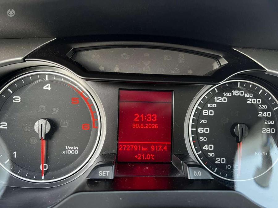 Grey Audi A4 2009 in Kaunas, with an engine capacity of 2.70 L and mileage of 273 thousand km for 5150 €, photo 16 on AUTOMOTO.COM.LV