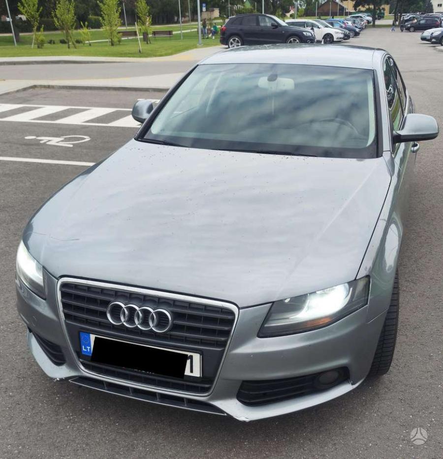 Pelēks Audi A4 2009 Kauņa, ar dzinēja tilpumu 1.97 L un nobraukumu 340 tūkst. km par 2800 €, foto 1 vietnē AUTOMOTO.COM.LV