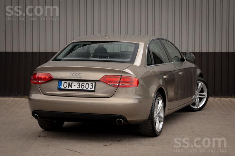 Grey Audi A4 2009 in Tukums, with an engine capacity of 3.00 L and mileage of 270 thousand km for 8250 €, photo 8 on AUTOMOTO.COM.LV