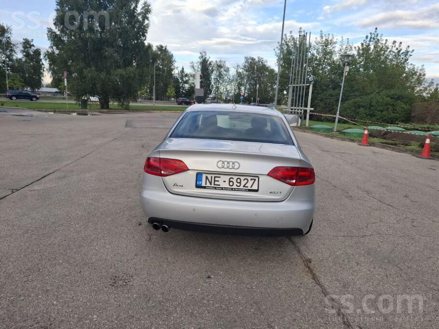 Pelēks Audi A4 2009 Rīga, ar dzinēja tilpumu 2.00 L un nobraukumu 242 tūkst. km par 4800 €, foto 5 vietnē AUTOMOTO.COM.LV