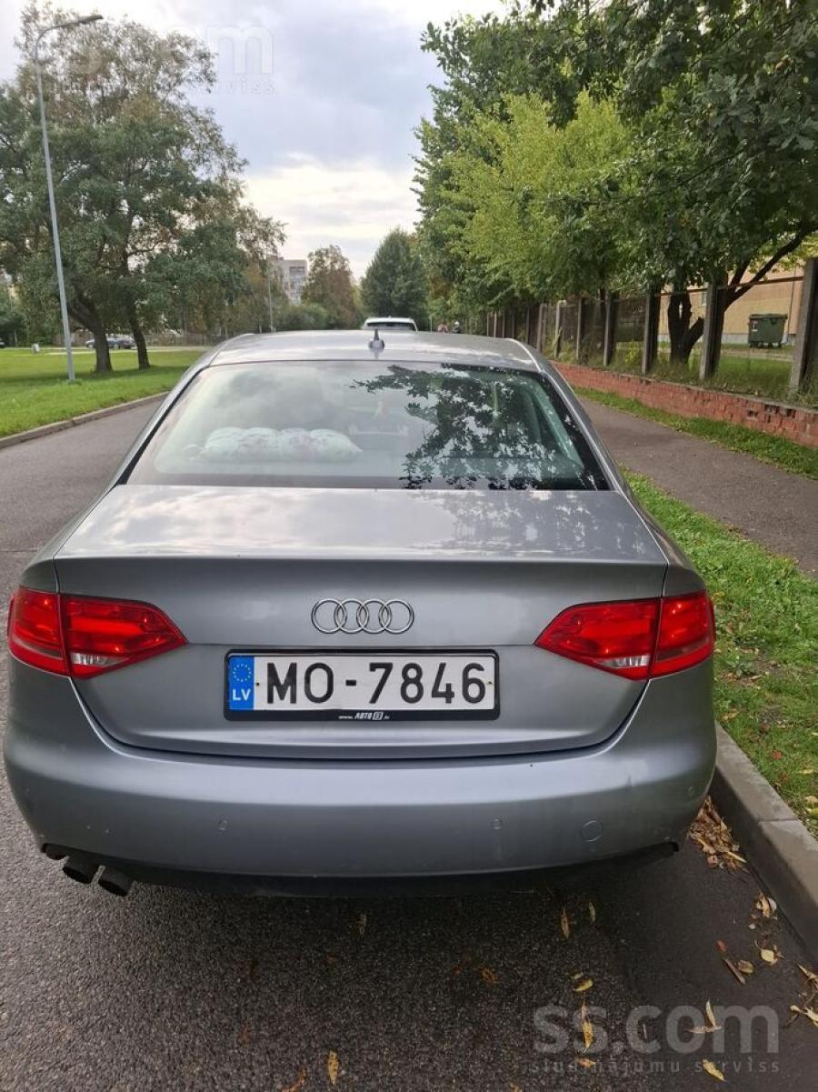 Grey Audi A4 2009 in Liepaja, with an engine capacity of 1.80 L and mileage of 288 thousand km for 4500 €, photo 3 on AUTOMOTO.COM.LV