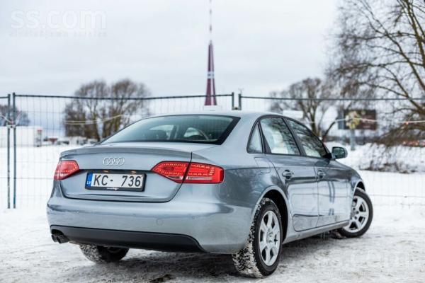 Grey Audi A4 2010 in Riga, with an engine capacity of 1.80 L and mileage of 275 thousand km for 5990 €, photo 6 on AUTOMOTO.COM.LV