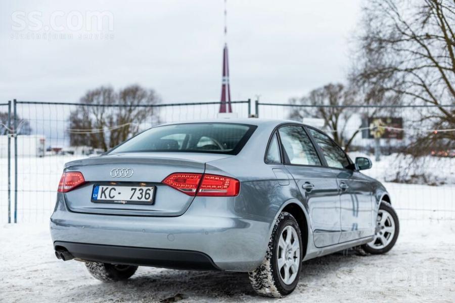 Grey Audi A4 2010 in Riga, with an engine capacity of 1.80 L and mileage of 275 thousand km for 5990 €, photo 6 on AUTOMOTO.COM.LV