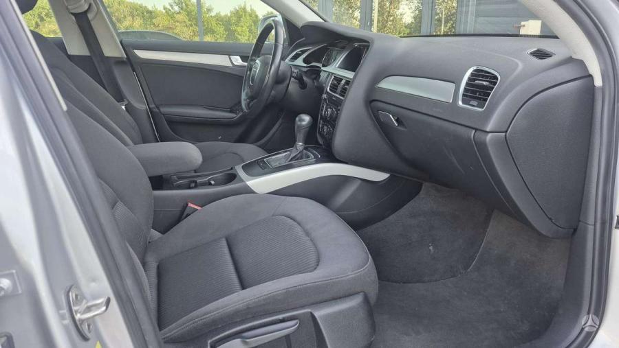 Grey Audi A4 2010 in Klaipeda, with an engine capacity of 1.98 L and mileage of 279 thousand km for 2599 €, photo 15 on AUTOMOTO.COM.LV