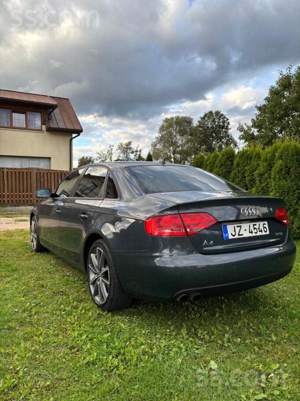Grey Audi A4 2010 in Riga, with an engine capacity of 1.80 L and mileage of 363 thousand km for 4100 €, photo 4 on AUTOMOTO.COM.LV