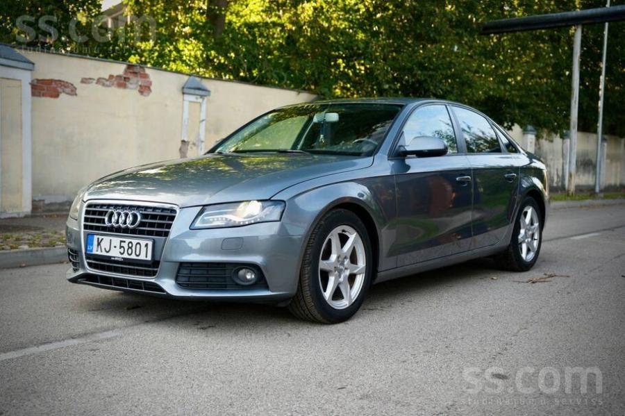 Grey Audi A4 2011 in Daugavpils, with an engine capacity of 1.90 L and mileage of 224 thousand km for 8000 €, photo 4 on AUTOMOTO.COM.LV