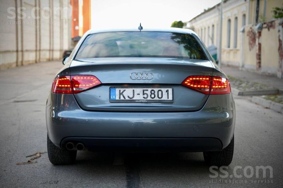 Grey Audi A4 2011 in Daugavpils, with an engine capacity of 1.90 L and mileage of 224 thousand km for 8000 €, photo 7 on AUTOMOTO.COM.LV