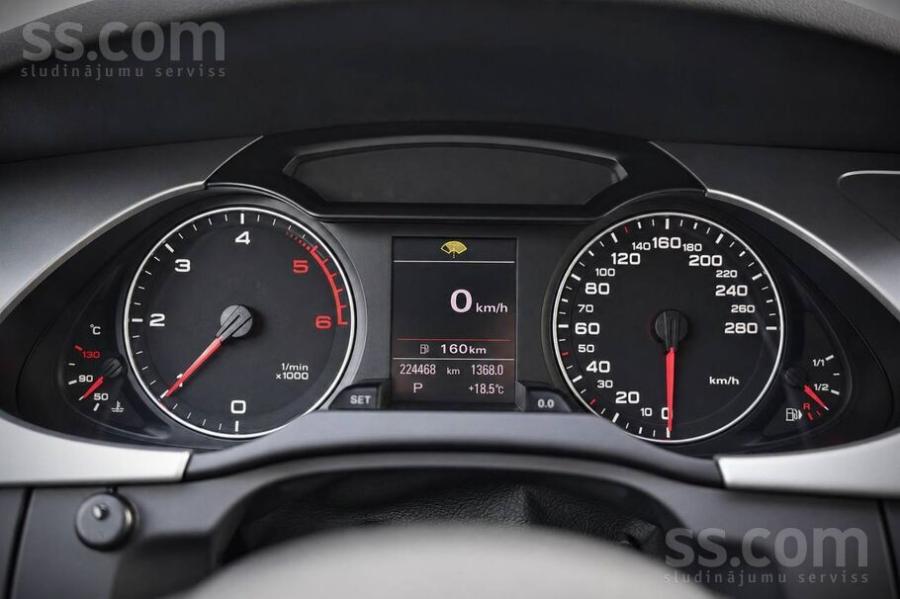 Grey Audi A4 2011 in Daugavpils, with an engine capacity of 1.90 L and mileage of 224 thousand km for 8000 €, photo 17 on AUTOMOTO.COM.LV