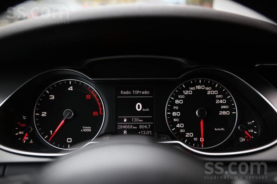 Grey Audi A4 2012 in Riga, with an engine capacity of 2.00 L and mileage of 285 thousand km for 6495 €, photo 8 on AUTOMOTO.COM.LV