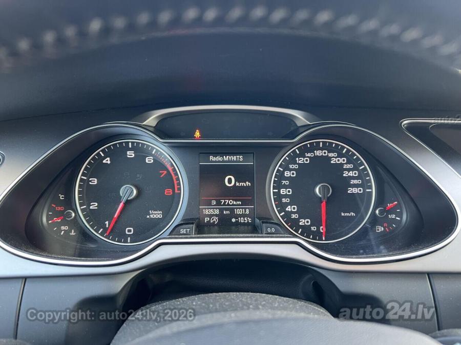 Grey Audi A4 2013 in Tallinn, with an engine capacity of 1.80 L and mileage of 184 thousand km for 8700 €, photo 11 on AUTOMOTO.COM.LV