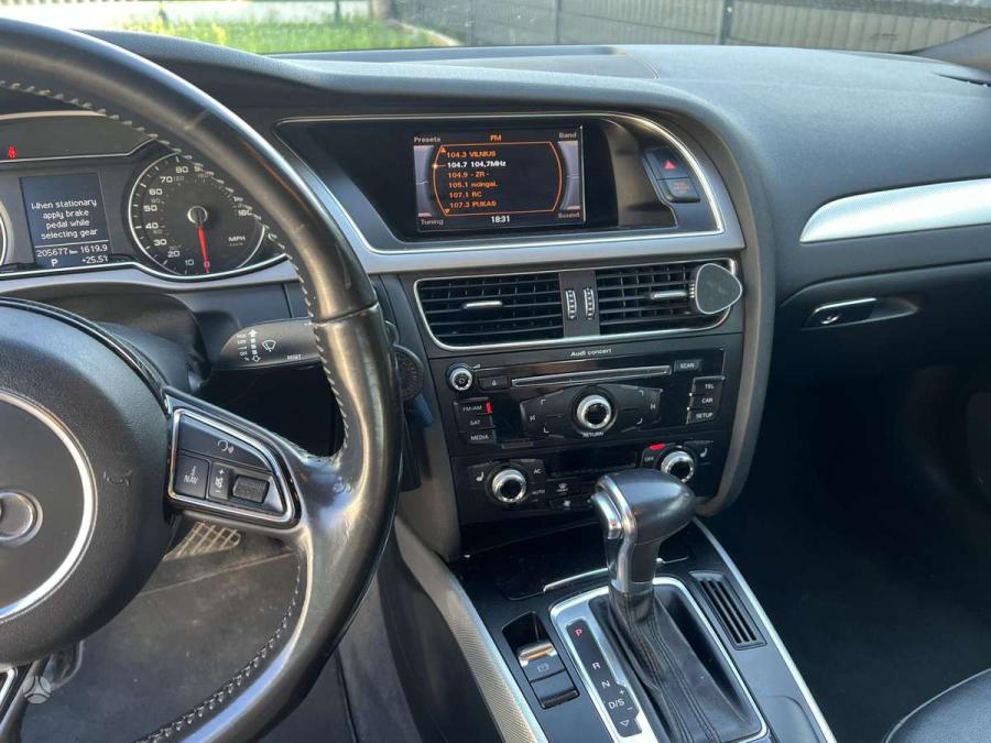 Grey Audi A4 2013 in Vilnius, with an engine capacity of 1.98 L and mileage of 205 thousand km for 6500 €, photo 6 on AUTOMOTO.COM.LV
