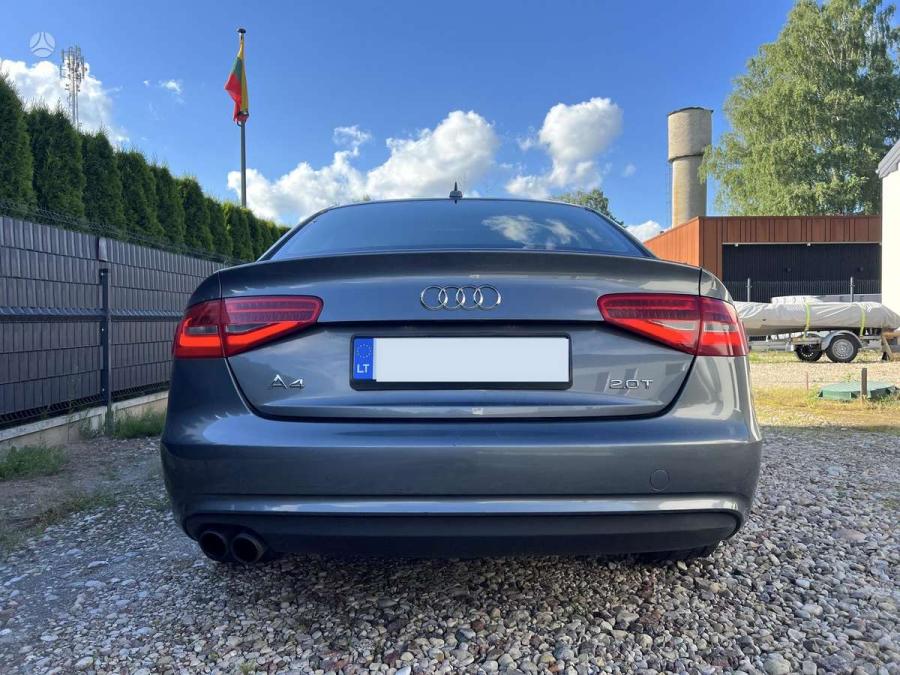 Grey Audi A4 2013 in Vilnius, with an engine capacity of 1.98 L and mileage of 205 thousand km for 6500 €, photo 18 on AUTOMOTO.COM.LV