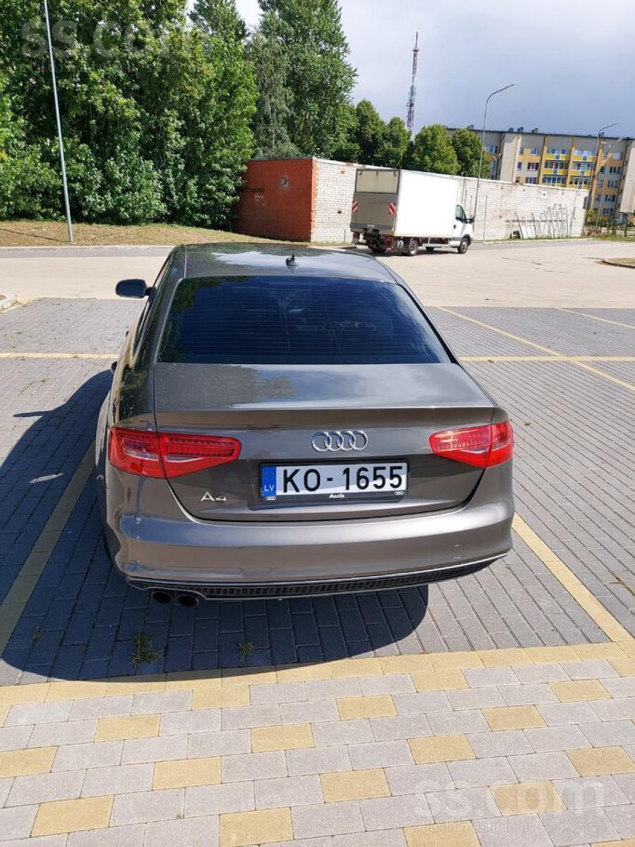 Grey Audi A4 2014 in Liepaja, with an engine capacity of 2.00 L and mileage of 159 thousand km for 10500 €, photo 6 on AUTOMOTO.COM.LV