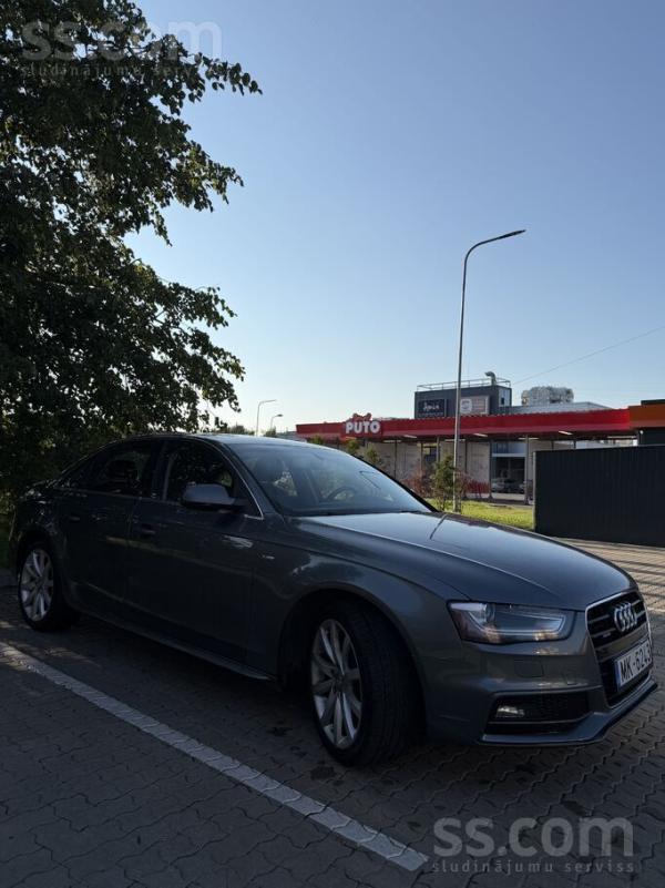 Grey Audi A4 2014 in Riga, with an engine capacity of 2.00 L and mileage of 215 thousand km for 10000 €, photo 2 on AUTOMOTO.COM.LV