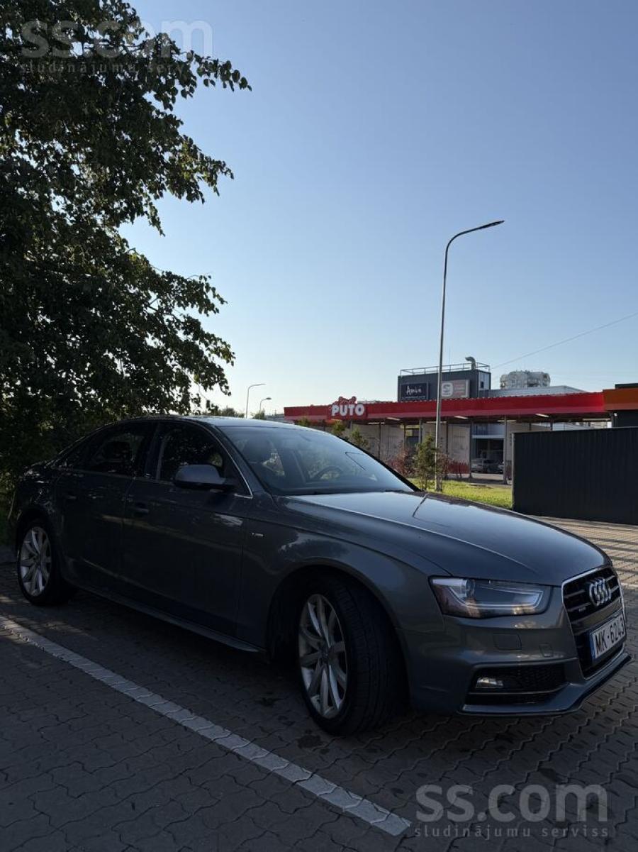 Pelēks Audi A4 2014 Rīga, ar dzinēja tilpumu 2.00 L un nobraukumu 215 tūkst. km par 10000 €, foto 3 vietnē AUTOMOTO.COM.LV