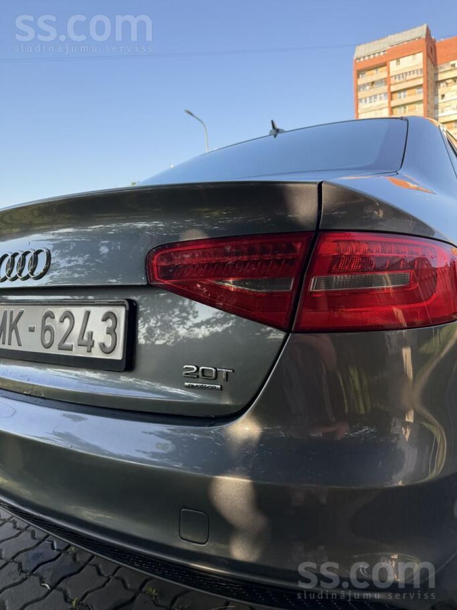 Pelēks Audi A4 2014 Rīga, ar dzinēja tilpumu 2.00 L un nobraukumu 215 tūkst. km par 10000 €, foto 7 vietnē AUTOMOTO.COM.LV