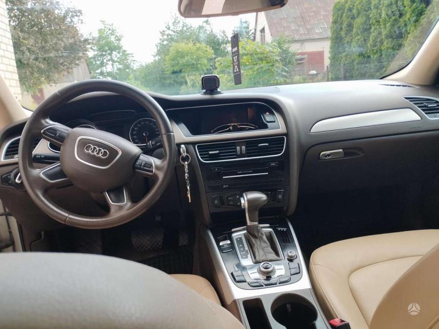 Grey Audi A4 2014 in Kaunas, with an engine capacity of 1.98 L and mileage of 330 thousand km for 9150 €, photo 11 on AUTOMOTO.COM.LV