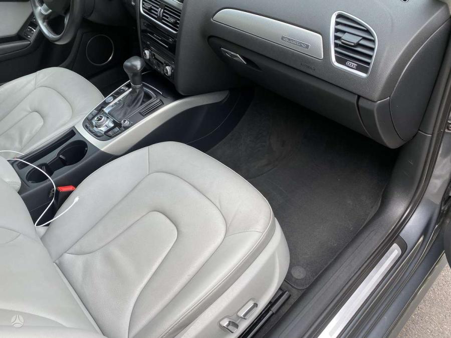 Grey Audi A4 2014 in Vilnius, with an engine capacity of 1.98 L and mileage of 161 thousand km for 9300 €, photo 11 on AUTOMOTO.COM.LV