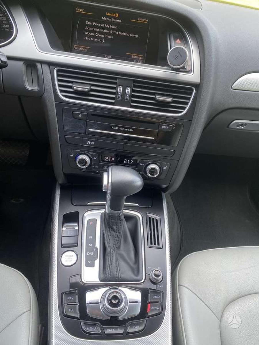 Grey Audi A4 2014 in Vilnius, with an engine capacity of 1.98 L and mileage of 161 thousand km for 9300 €, photo 22 on AUTOMOTO.COM.LV