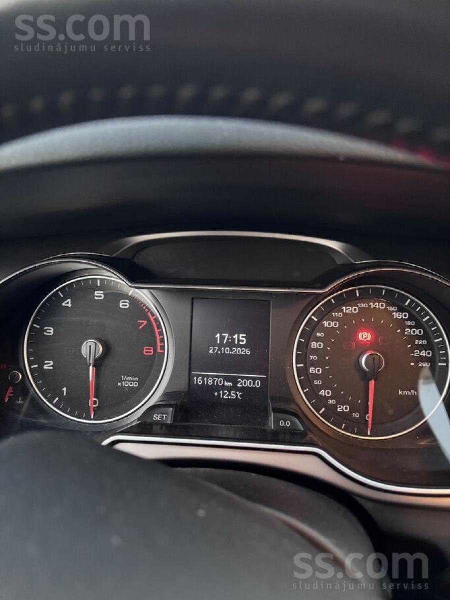 Grey Audi A4 2014 in Liepaja, with an engine capacity of 2.00 L and mileage of 162 thousand km for 10500 €, photo 8 on AUTOMOTO.COM.LV