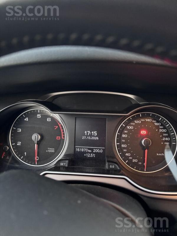 Grey Audi A4 2014 in Liepaja, with an engine capacity of 2.00 L and mileage of 162 thousand km for 10500 €, photo 8 on AUTOMOTO.COM.LV