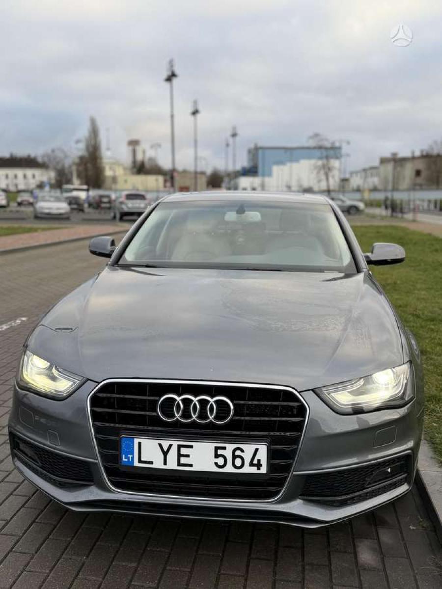 Grey Audi A4 2015 in Klaipeda, with an engine capacity of 1.98 L and mileage of 224 thousand km for 7800 €, photo 1 on AUTOMOTO.COM.LV