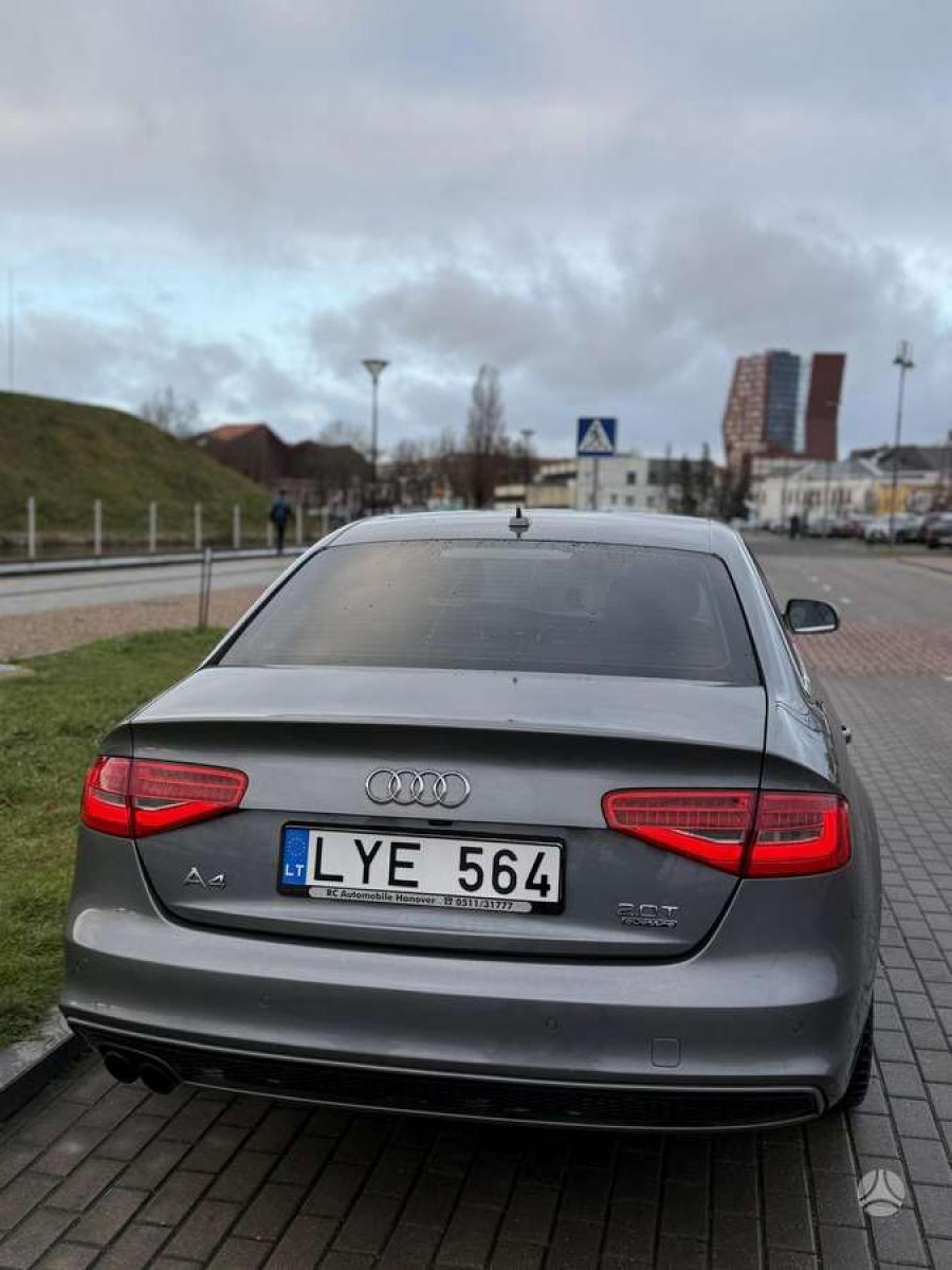Grey Audi A4 2015 in Klaipeda, with an engine capacity of 1.98 L and mileage of 224 thousand km for 7800 €, photo 4 on AUTOMOTO.COM.LV