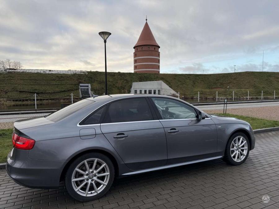 Grey Audi A4 2015 in Klaipeda, with an engine capacity of 1.98 L and mileage of 224 thousand km for 7800 €, photo 5 on AUTOMOTO.COM.LV