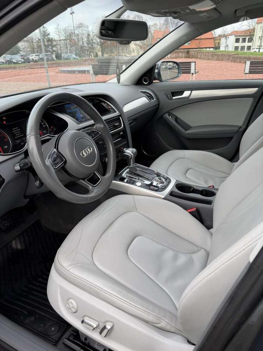 Grey Audi A4 2015 in Klaipeda, with an engine capacity of 1.98 L and mileage of 224 thousand km for 7800 €, photo 8 on AUTOMOTO.COM.LV