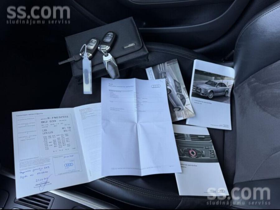 Grey Audi A4 2015 in Riga, with an engine capacity of 1.80 L and mileage of 207 thousand km for 12500 €, photo 19 on AUTOMOTO.COM.LV