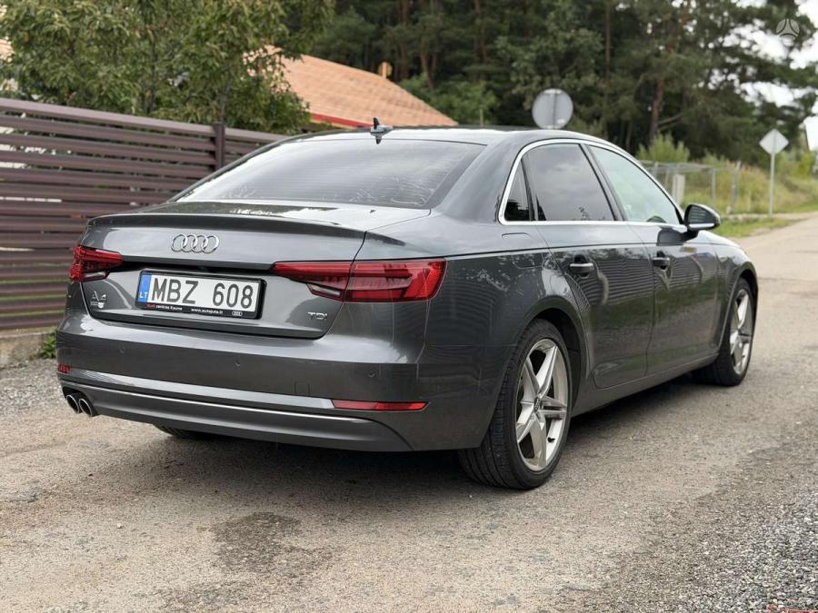 Pelēks Audi A4 2015 Viļņa, ar dzinēja tilpumu 1.97 L un nobraukumu 300 tūkst. km par 9200 €, foto 5 vietnē AUTOMOTO.COM.LV