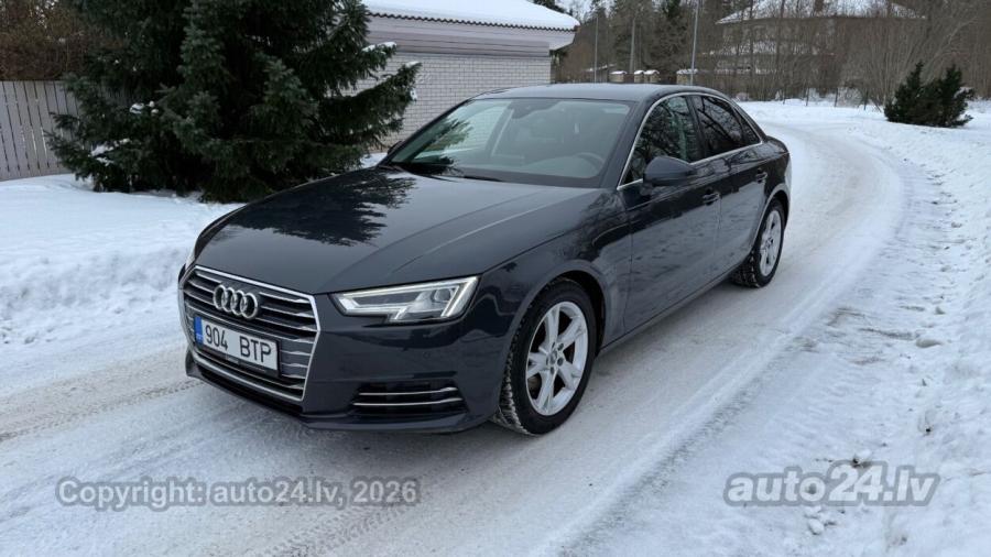 Grey Audi A4 2016 in Tallinn, with an engine capacity of 2.00 L and mileage of 82 thousand km for 14990 €, photo 1 on AUTOMOTO.COM.LV