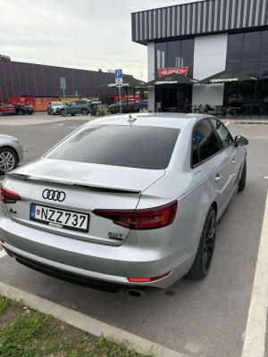Grey Audi A4 2017 in Vilnius, with an engine capacity of 2.00 L and mileage of 115 thousand km for 16900 €, photo  on AUTOMOTO.COM.LV