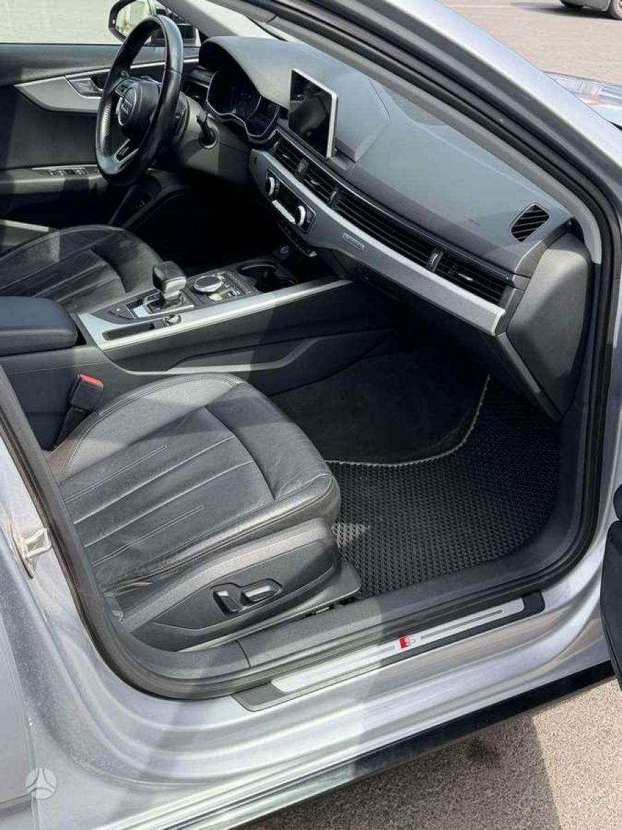 Grey Audi A4 2017 in Vilnius, with an engine capacity of 2.00 L and mileage of 115 thousand km for 16900 €, photo 5 on AUTOMOTO.COM.LV